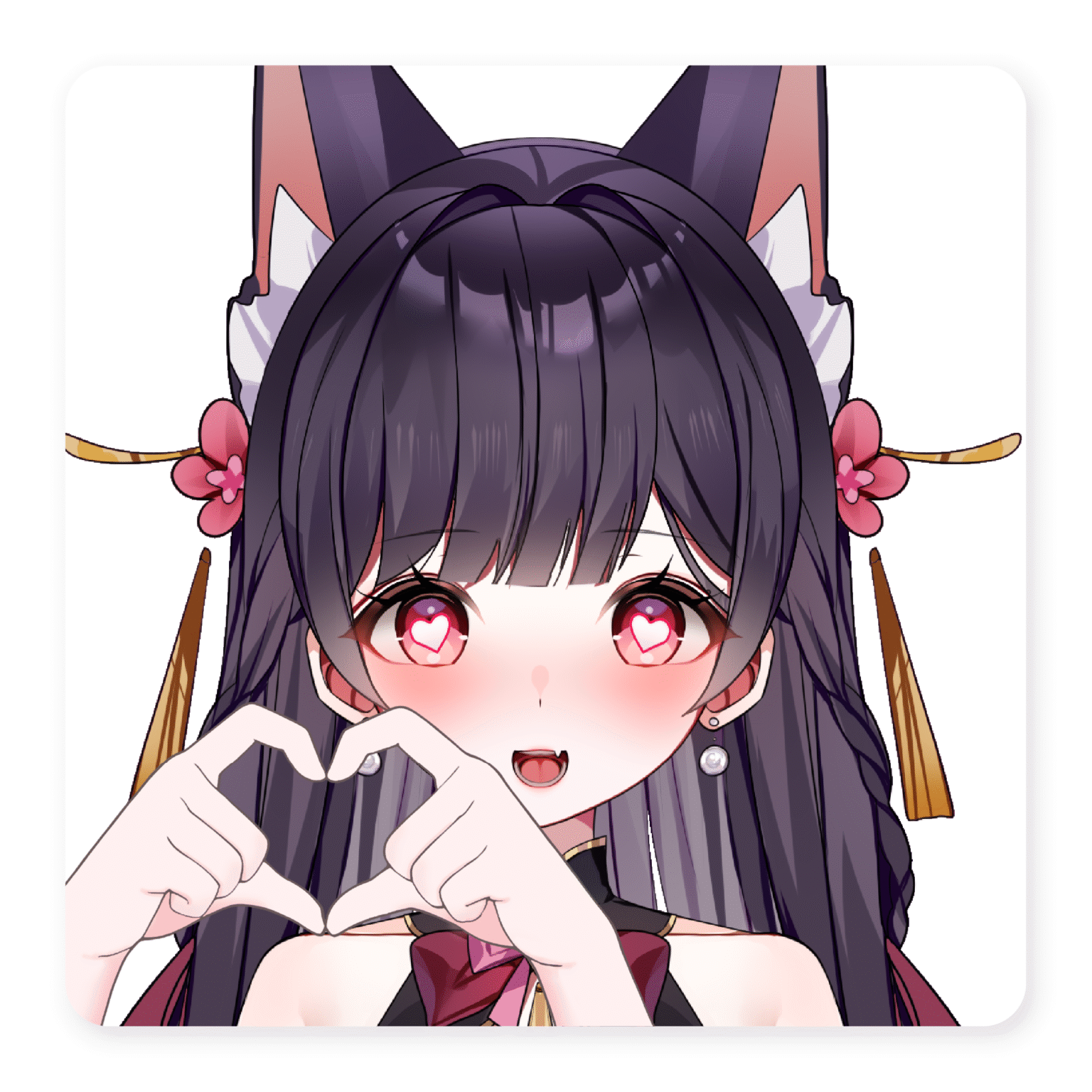 【Vtuber向け】銃を持つ手のイラスト｜Vtuber・配信向けフリー素材 / Illustration of a hand holding ...