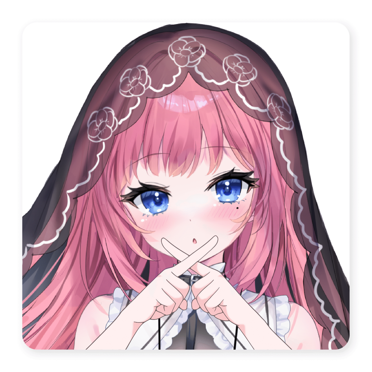 【手のイラスト素材】銃を持った手｜Vtuber・配信向けフリー素材 / Illustration of a hand holding a ...