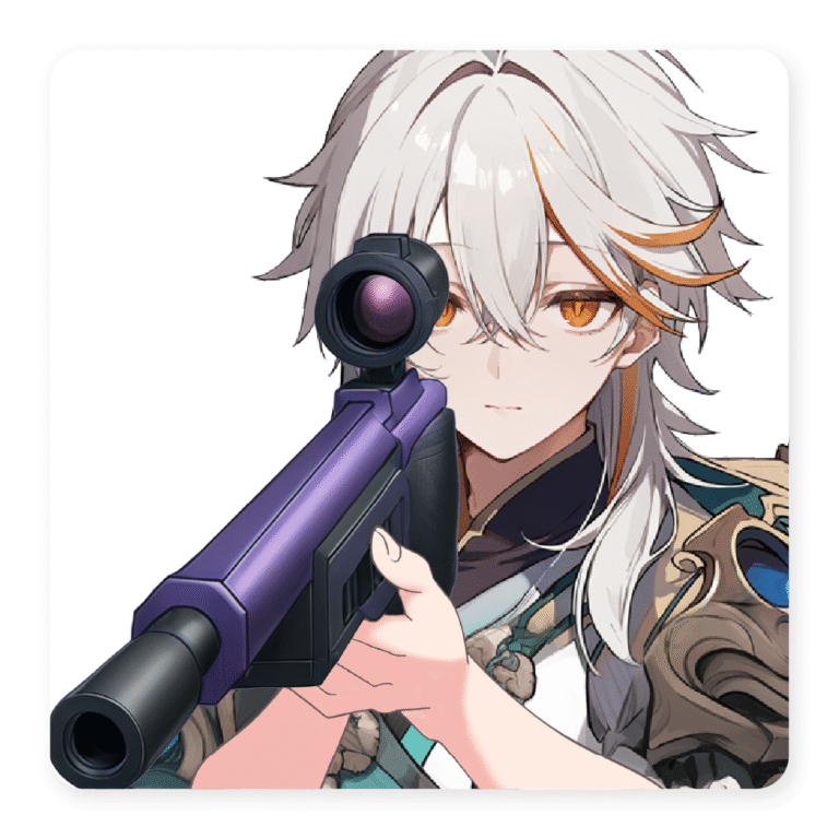 【手のイラスト素材】銃を持った手｜Vtuber・配信向けフリー素材 / Illustration of a hand holding a ...